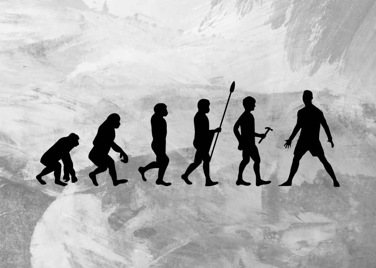 'evolution of football' Poster by Exclusive posters Displate | Displate