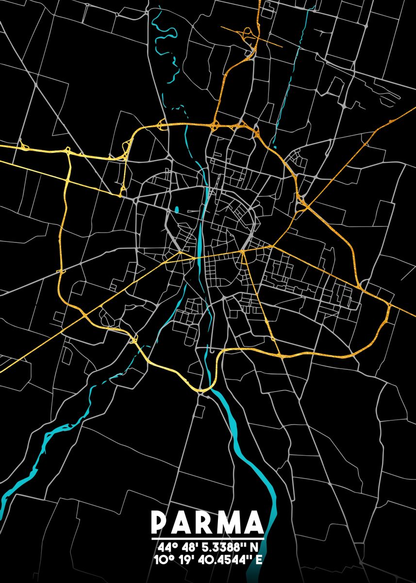 'Parma Italy' Poster, picture, metal print, paint by Clayborne Frank ...