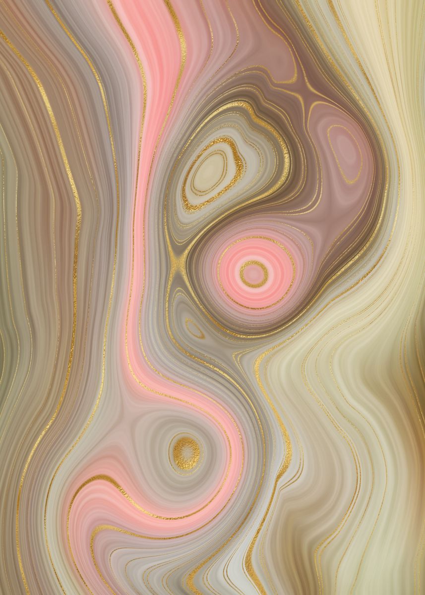 'Earth Agate Texture 14' Poster, picture, metal print, paint by Aloke ...