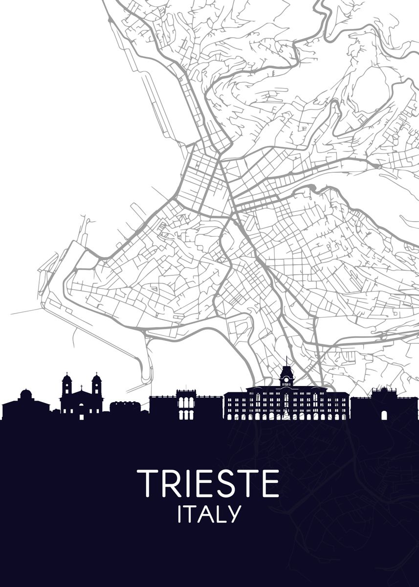 'Trieste Italy' Poster, picture, metal print, paint by Urrutia German ...