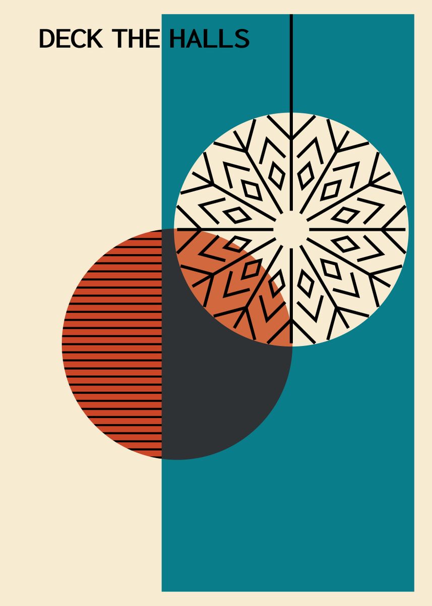 'Bauhaus Deck The Halls' Poster, picture, metal print, paint by DSpot ...