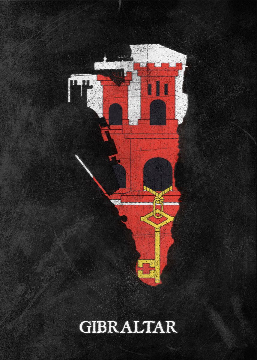 'Gibraltar' Poster, picture, metal print, paint by Moon Soul | Displate
