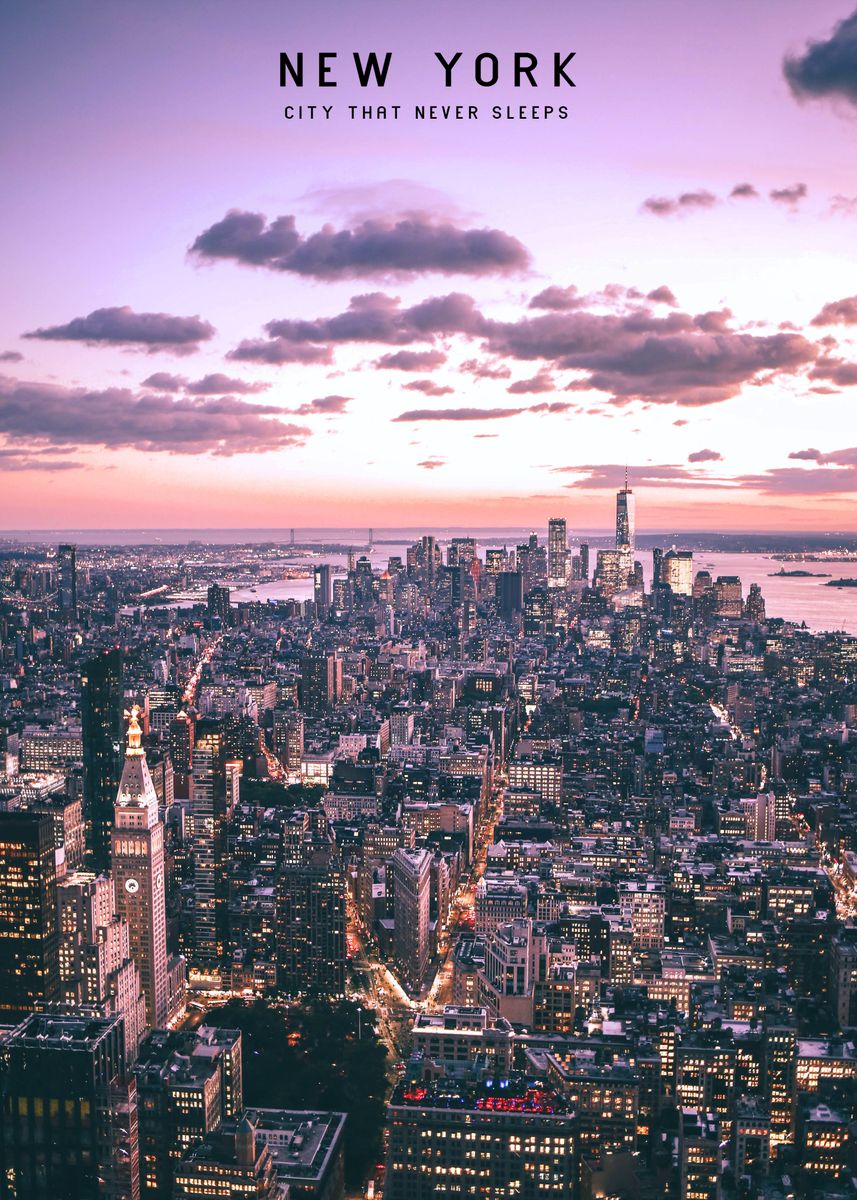 'New York ' Poster, picture, metal print, paint by Big City | Displate