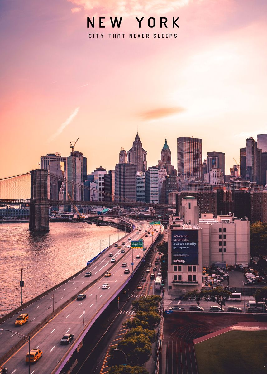 'New York ' Poster, picture, metal print, paint by Big City | Displate