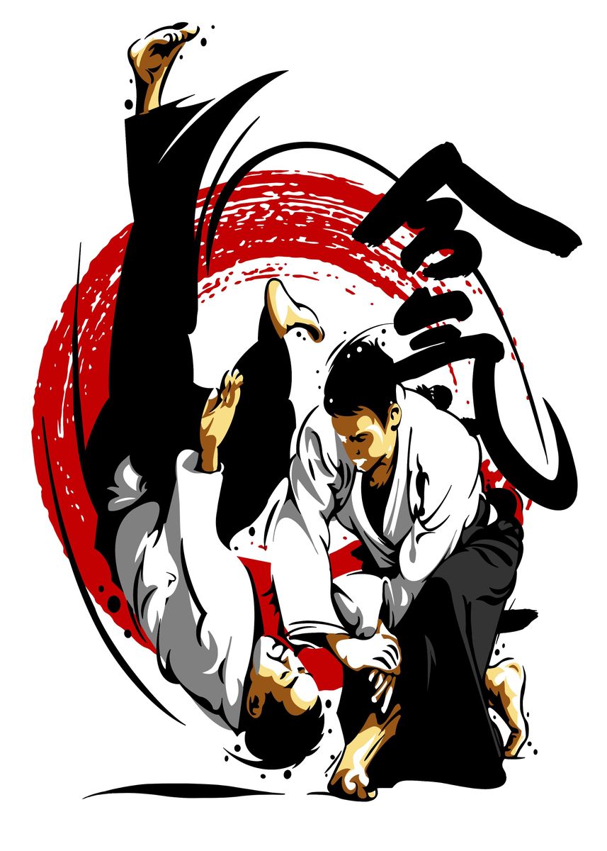 'Japan fight' Poster, picture, metal print, paint by Karin Studio ...