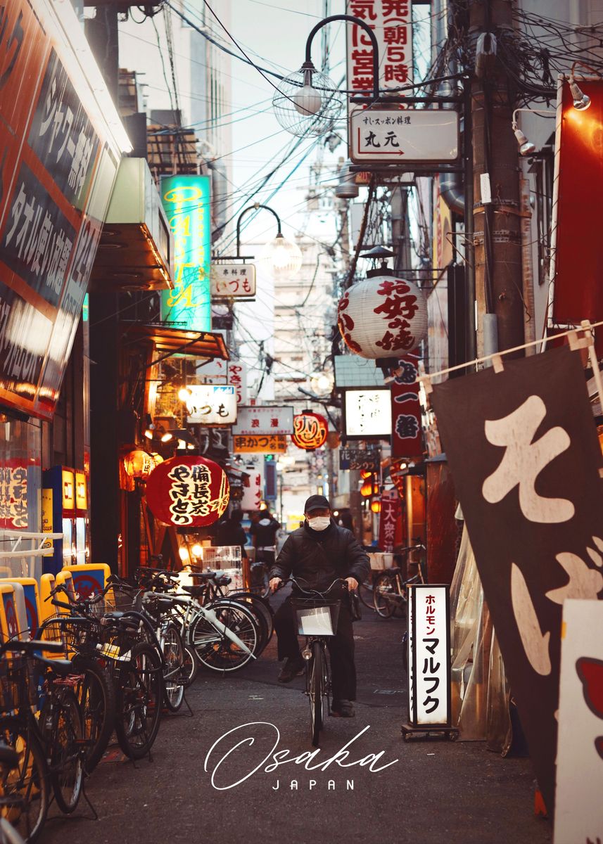 'Osaka ' Poster by Travel Addict | Displate