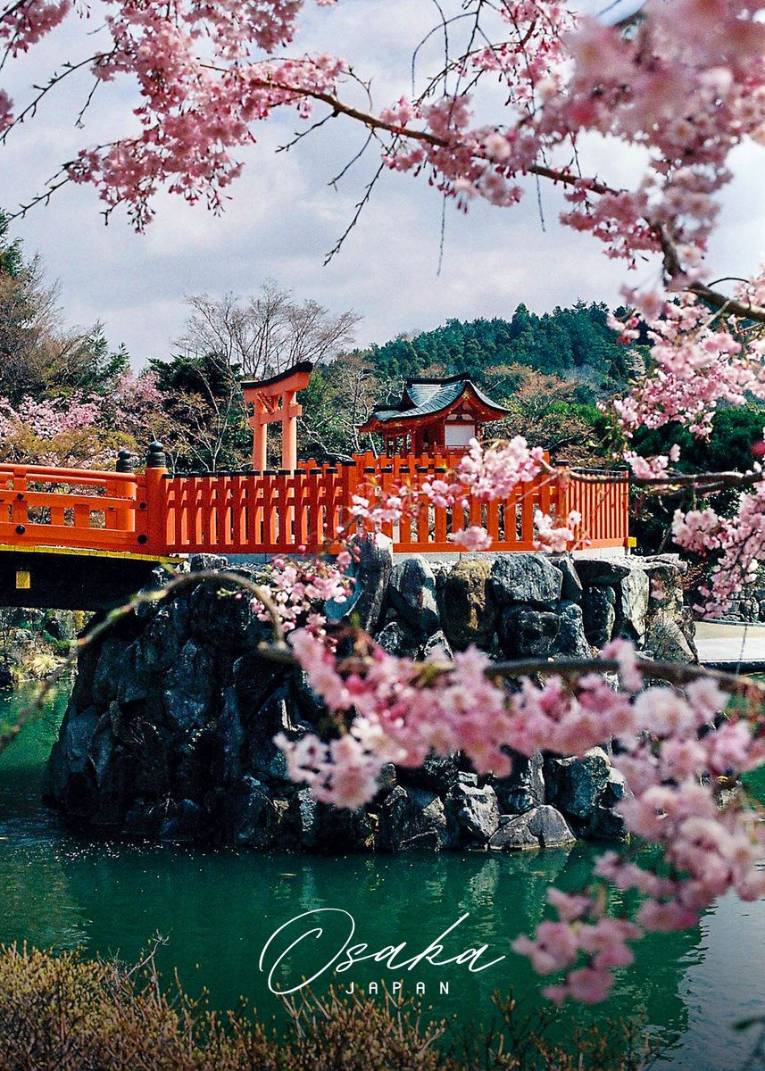 'Osaka ' Poster, picture, metal print, paint by Travel Addict | Displate