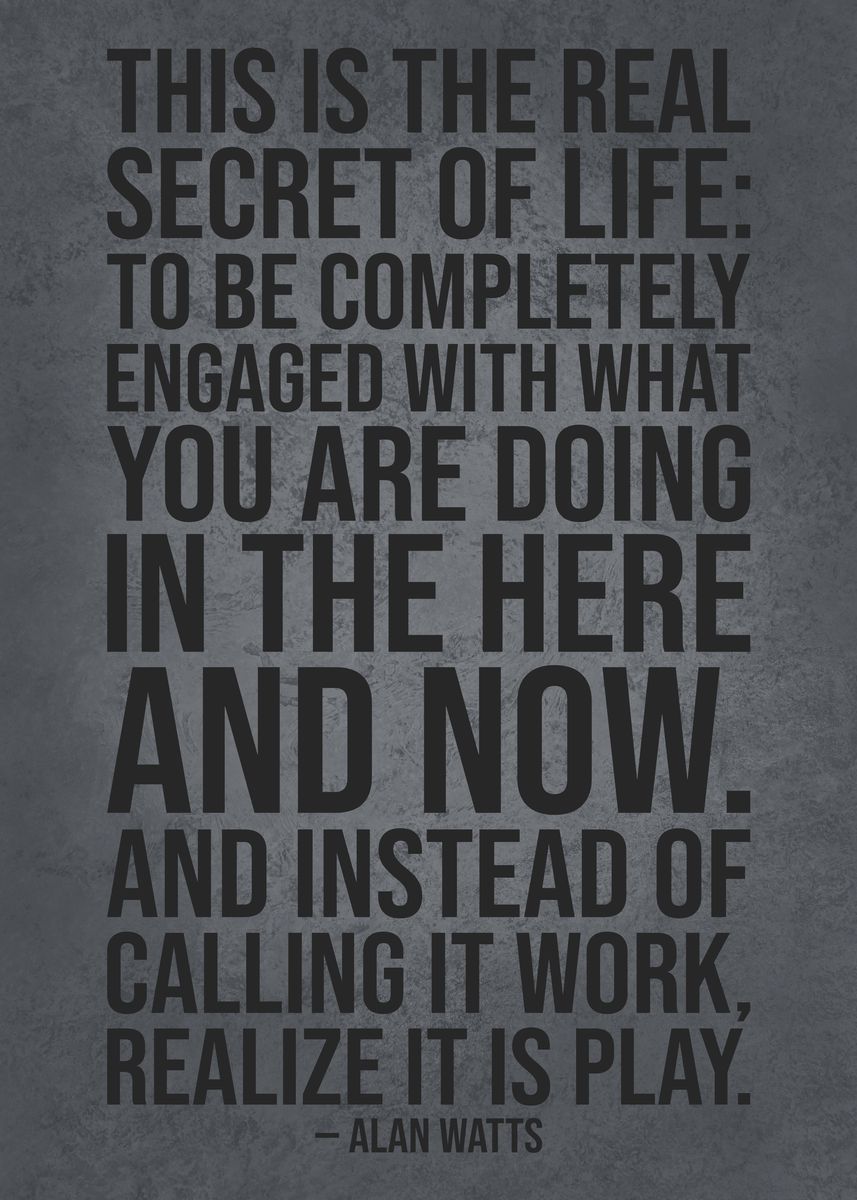 'The Real Secret Of Life' Poster, picture, metal print, paint by CHAN ...