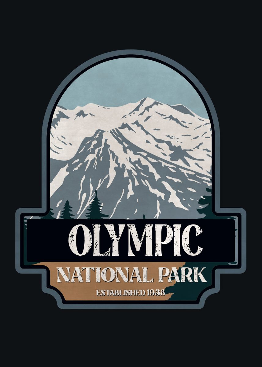 'Olympic National Park' Poster by XandYart | Displate