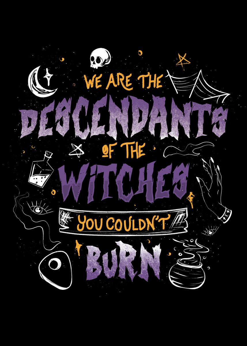 'Descendants Of The Witches' Poster, picture, metal print, paint by ...