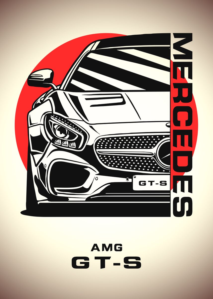 'Mercedes AMG' Poster by Faissal Thomas | Displate