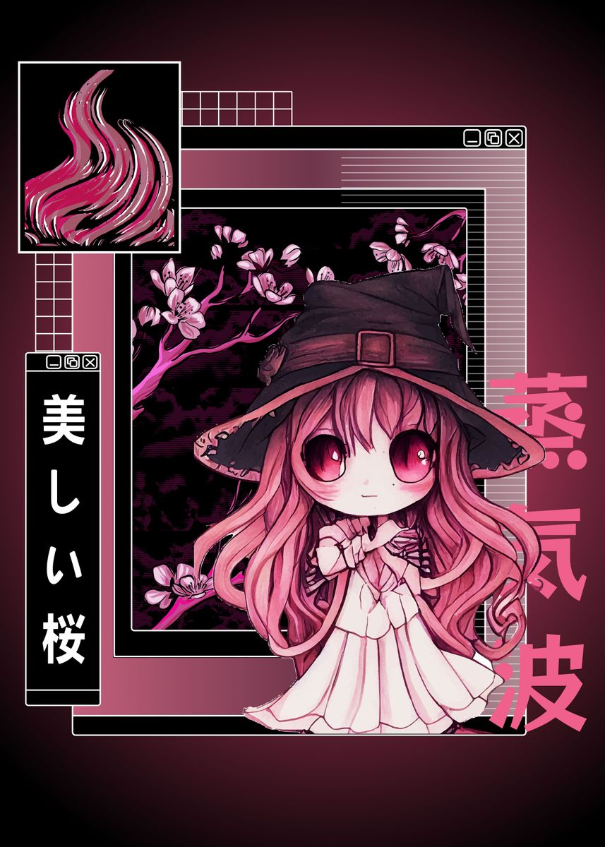 'Anime Chibi Witch' Poster by BestPrints | Displate