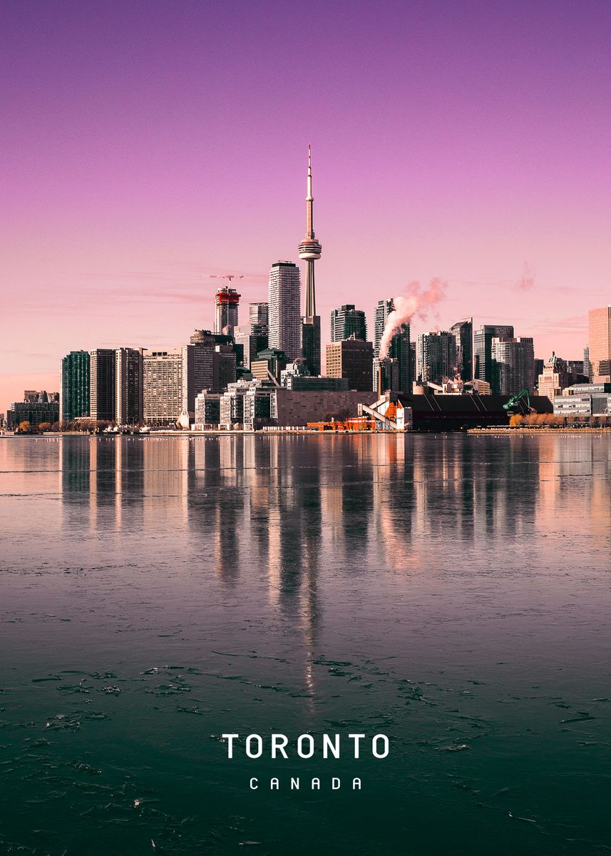 'Toronto ' Poster, picture, metal print, paint by Travel Addict | Displate