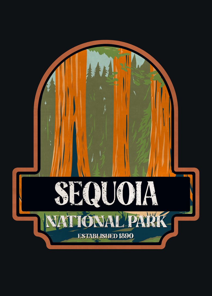 'Sequoia National Park' Poster by XandYart | Displate
