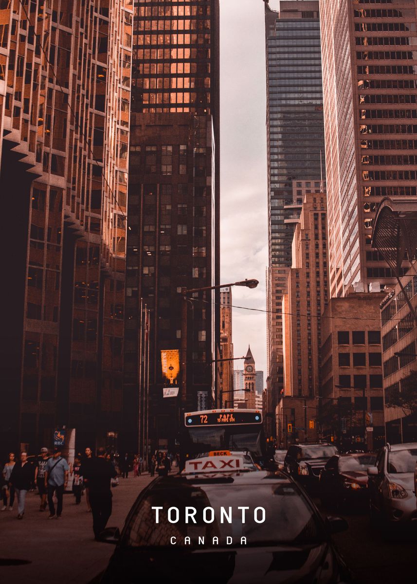 'Toronto ' Poster, picture, metal print, paint by Travel Addict | Displate