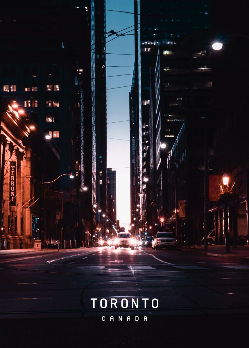 'Toronto ' Poster, picture, metal print, paint by Travel Addict | Displate