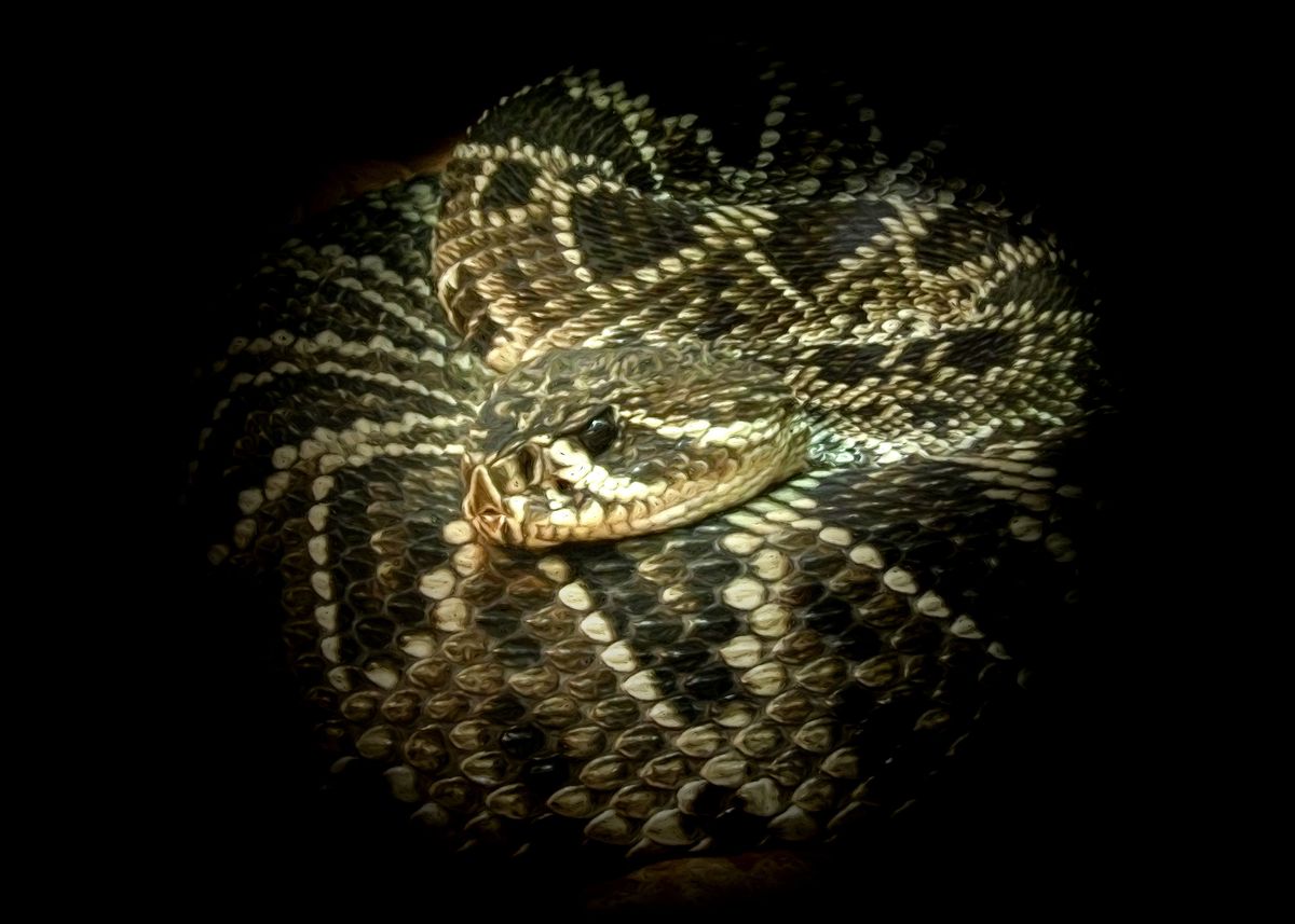 'Rattlesnake' Poster by Gyula Gvardián | Displate