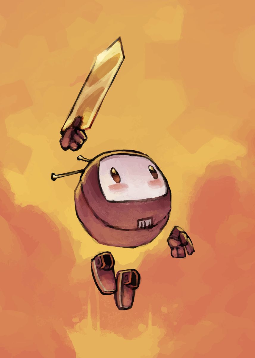 'Haiku the Robot' Poster, picture, metal print, paint by Anya Forger ...