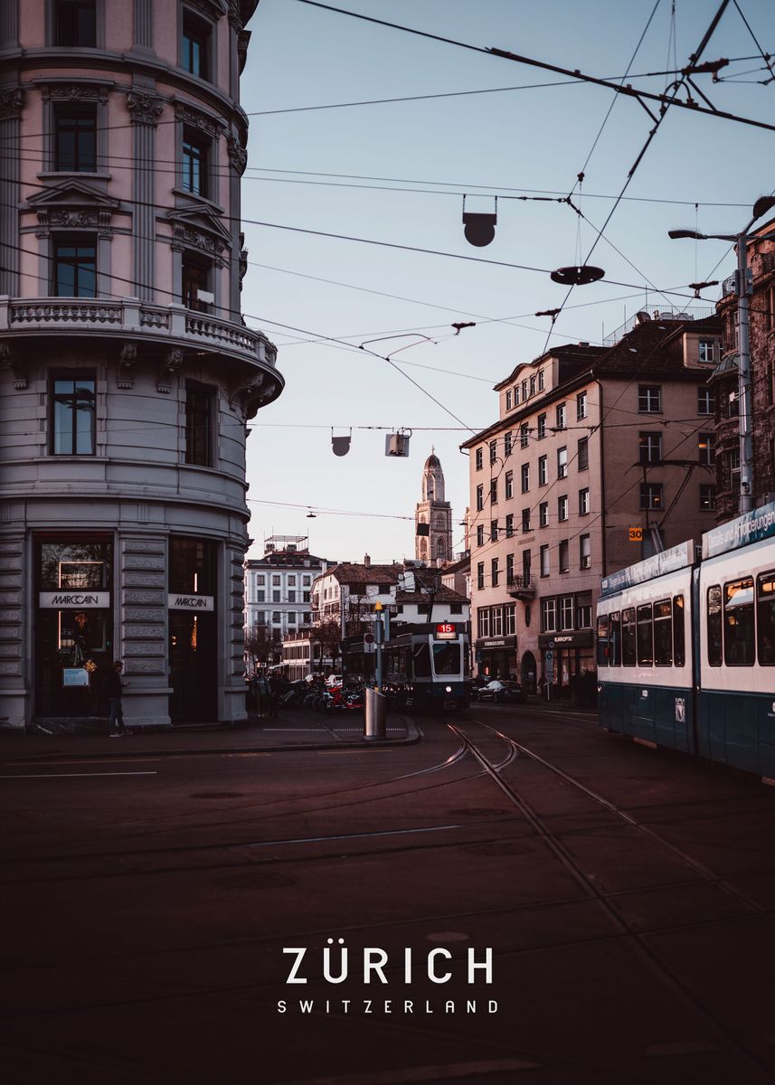 'Zurich ' Poster by Big City | Displate