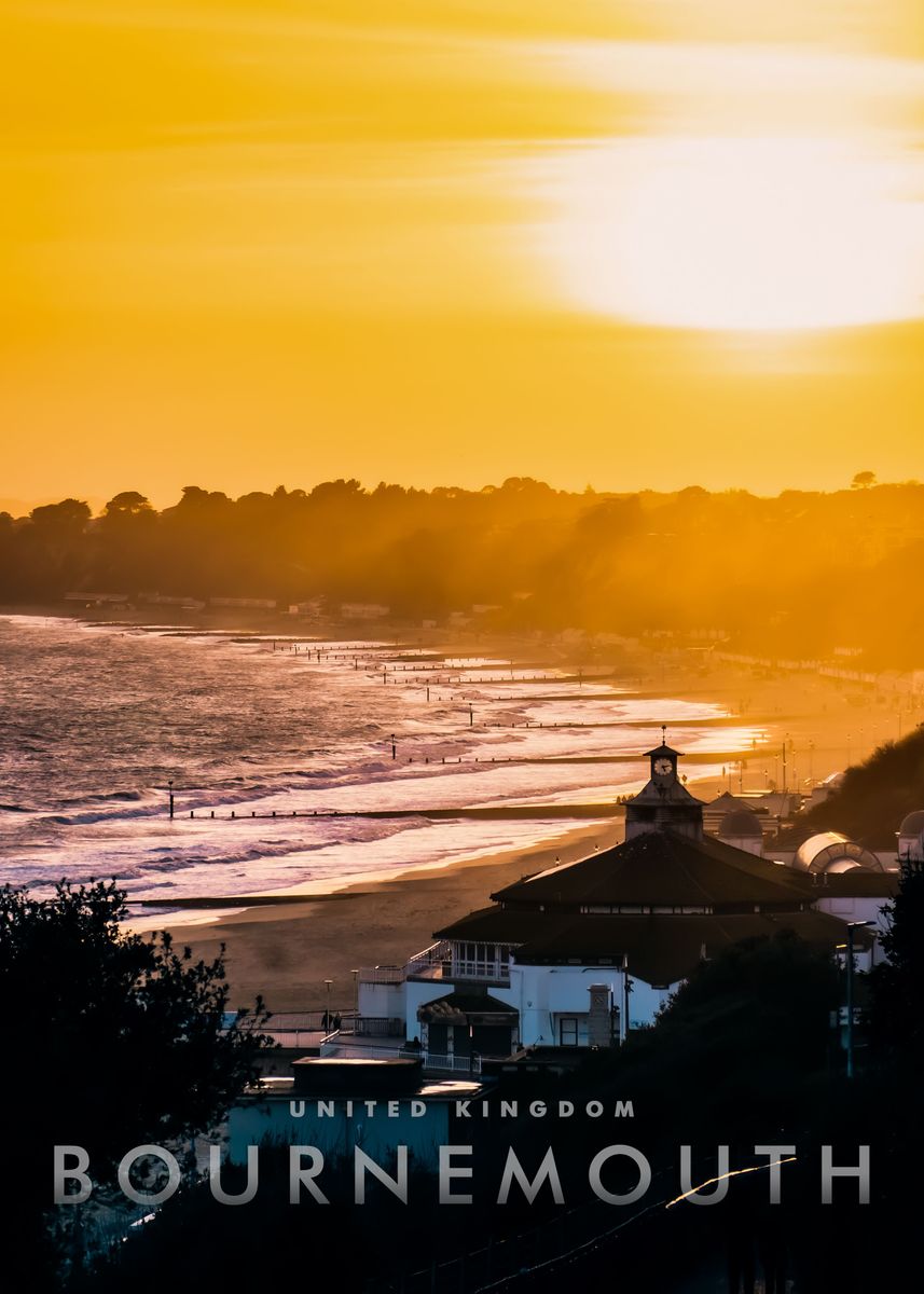 'Bournemouth' Poster, picture, metal print, paint by Merah Djoeang ...