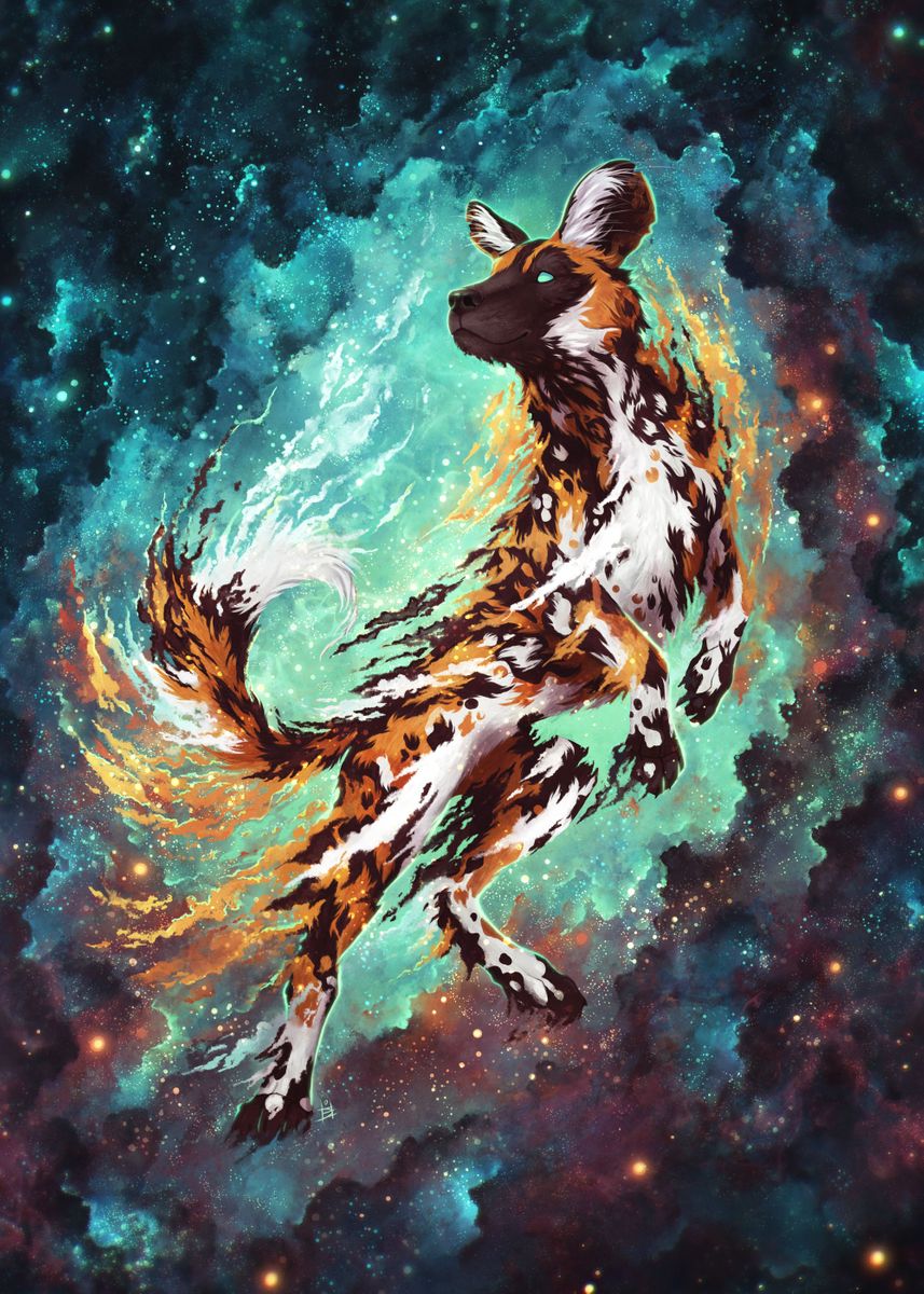 'Painting the Cosmos' Poster, picture, metal print, paint by Danielle ...