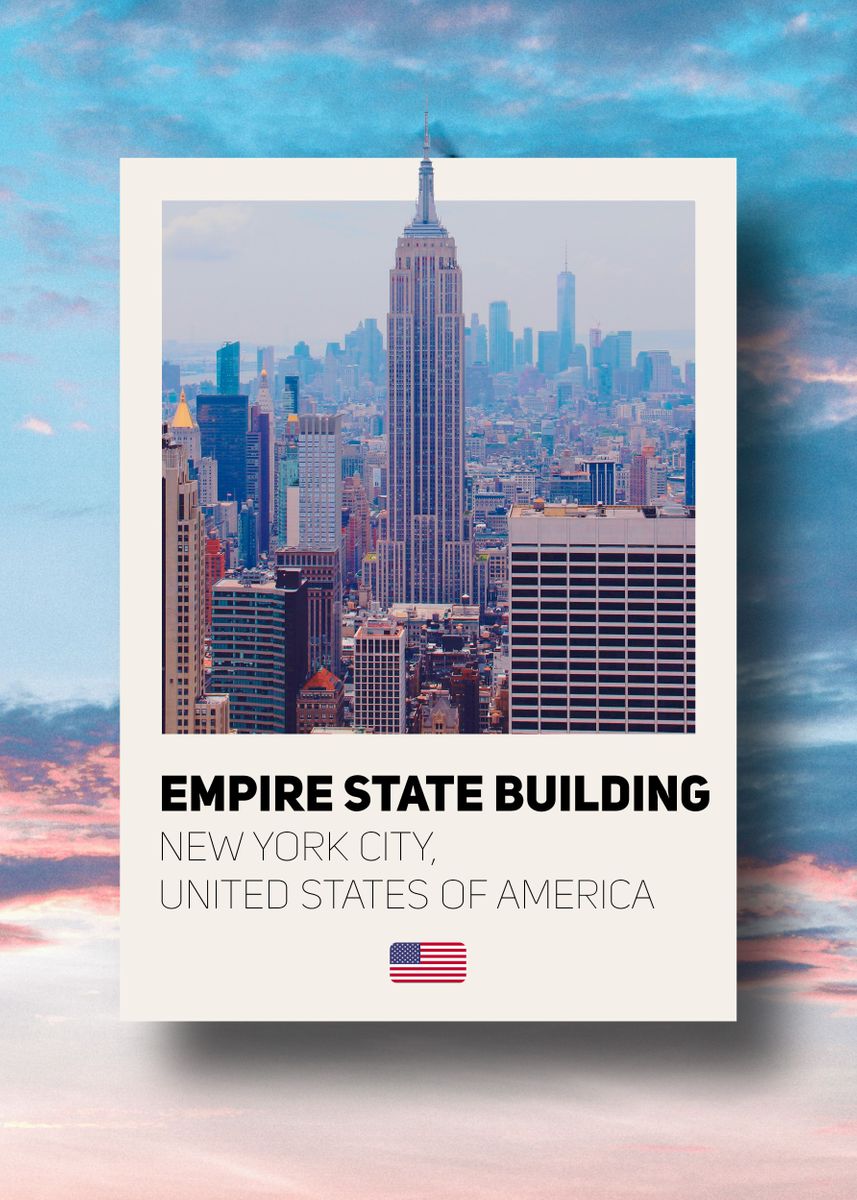 'Empire State Building' Poster, picture, metal print, paint by Sid ...