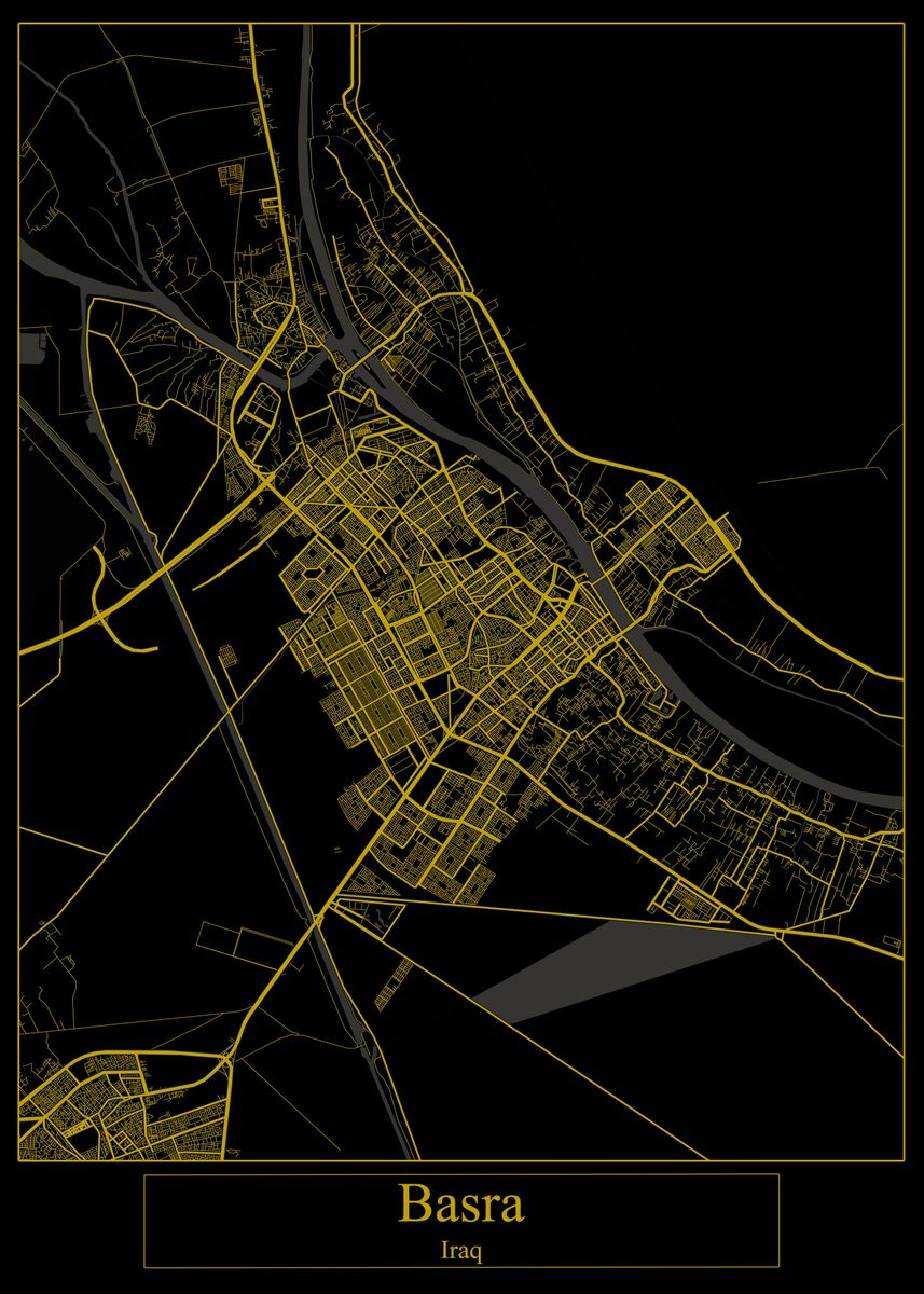'Basra Iraq' Poster, picture, metal print, paint by Zake Yonkou | Displate