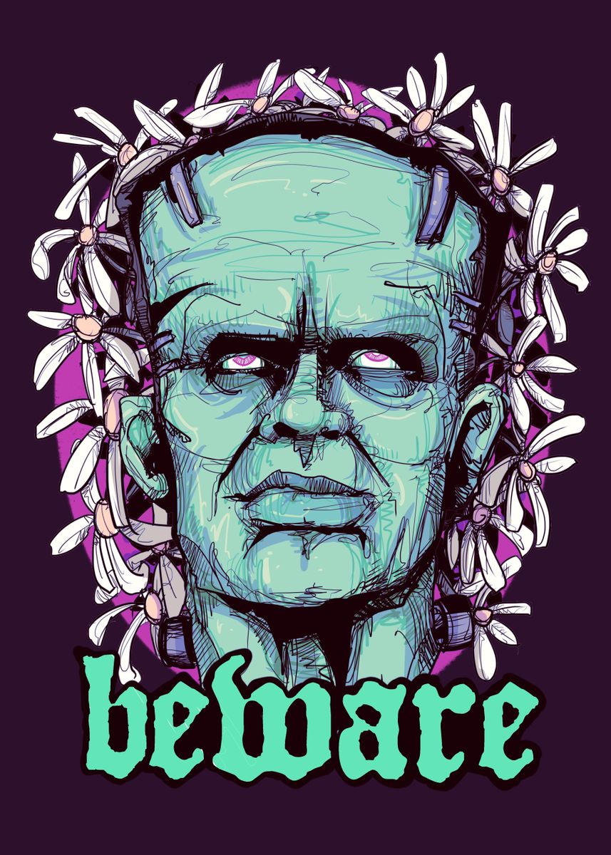 'Beware' Poster by LVB Art | Displate