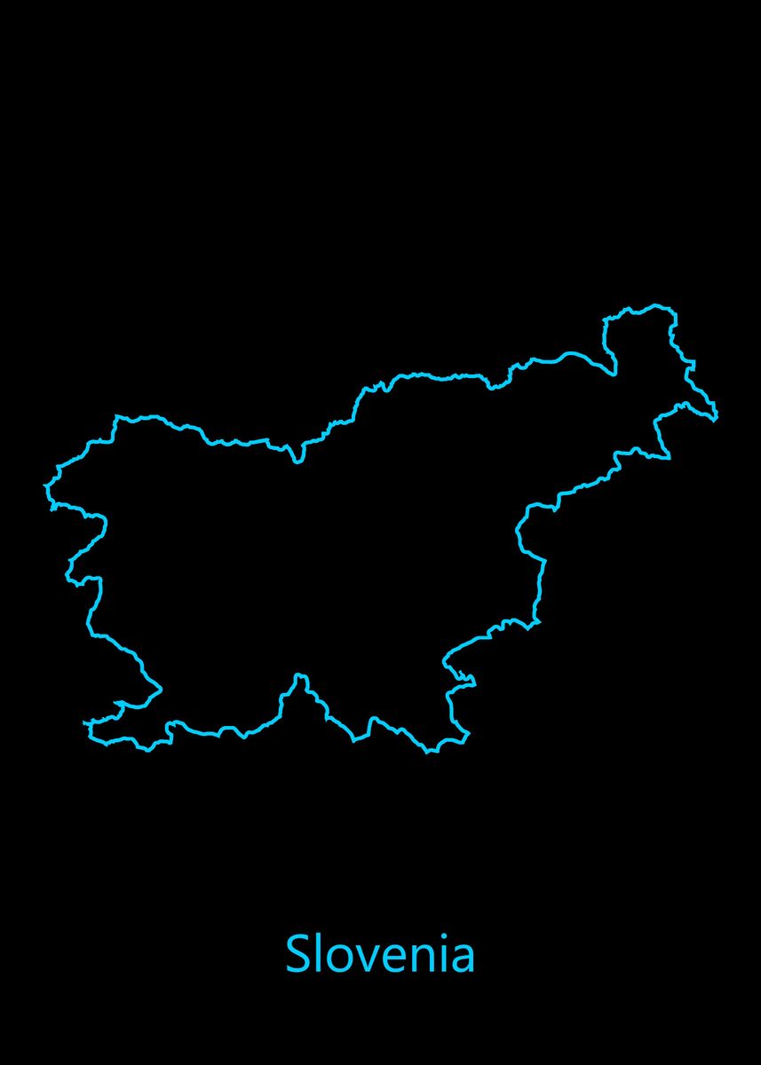 'Slovenia ' Poster, picture, metal print, paint by Fast Elevator | Displate