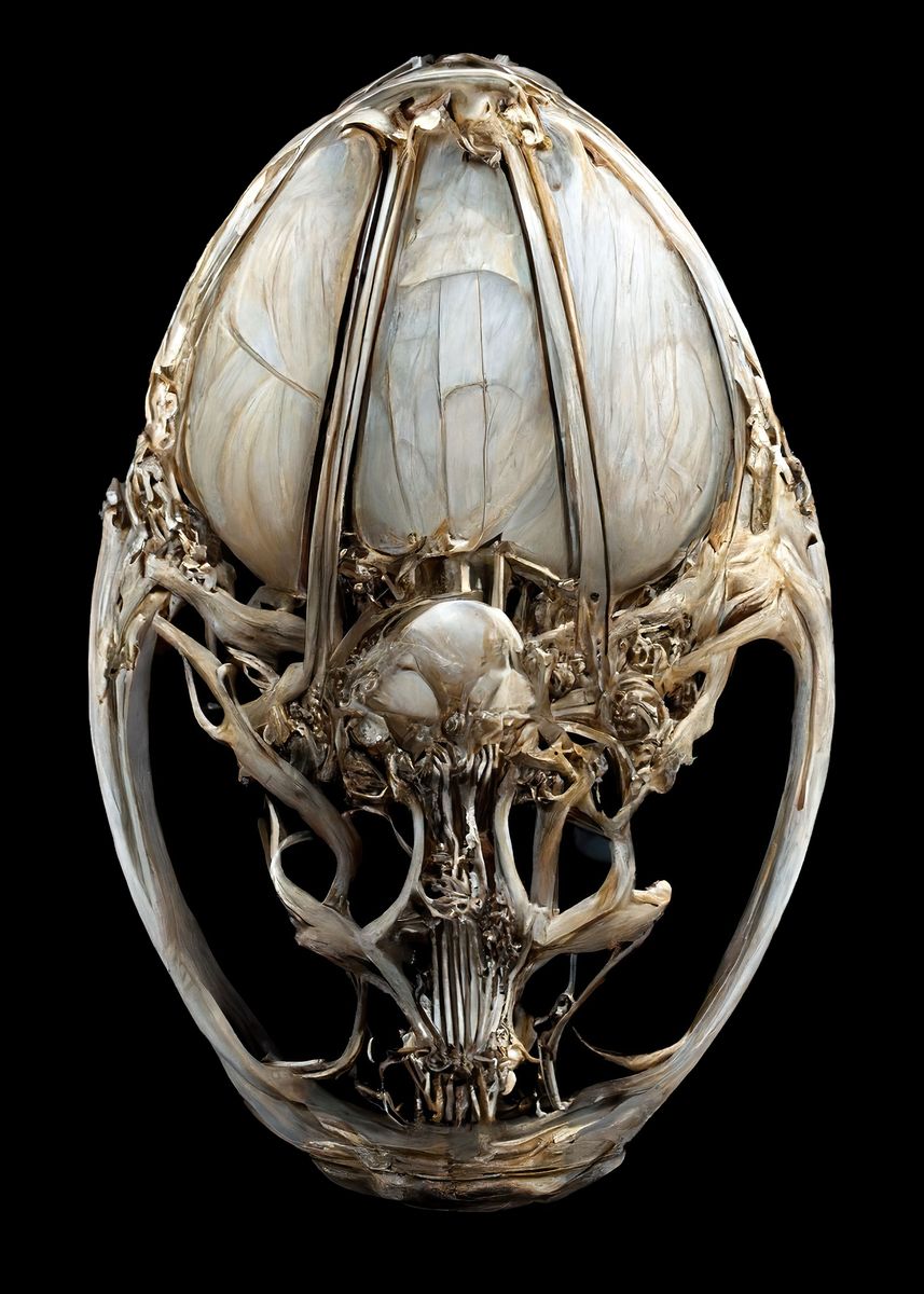 'Alien egg' Poster, picture, metal print, paint by Misha Kerch | Displate