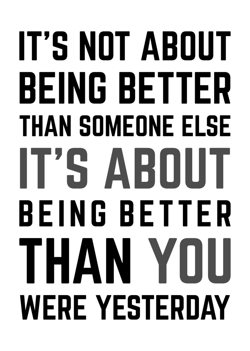 'Being Better' Poster, picture, metal print, paint by albran karan ...