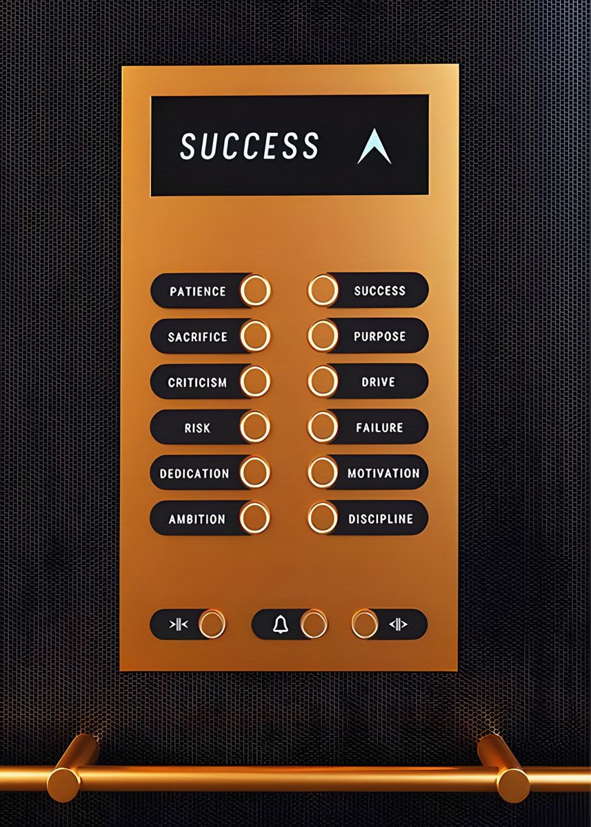 'Levels to Success' Poster, picture, metal print, paint by Conceptual ...