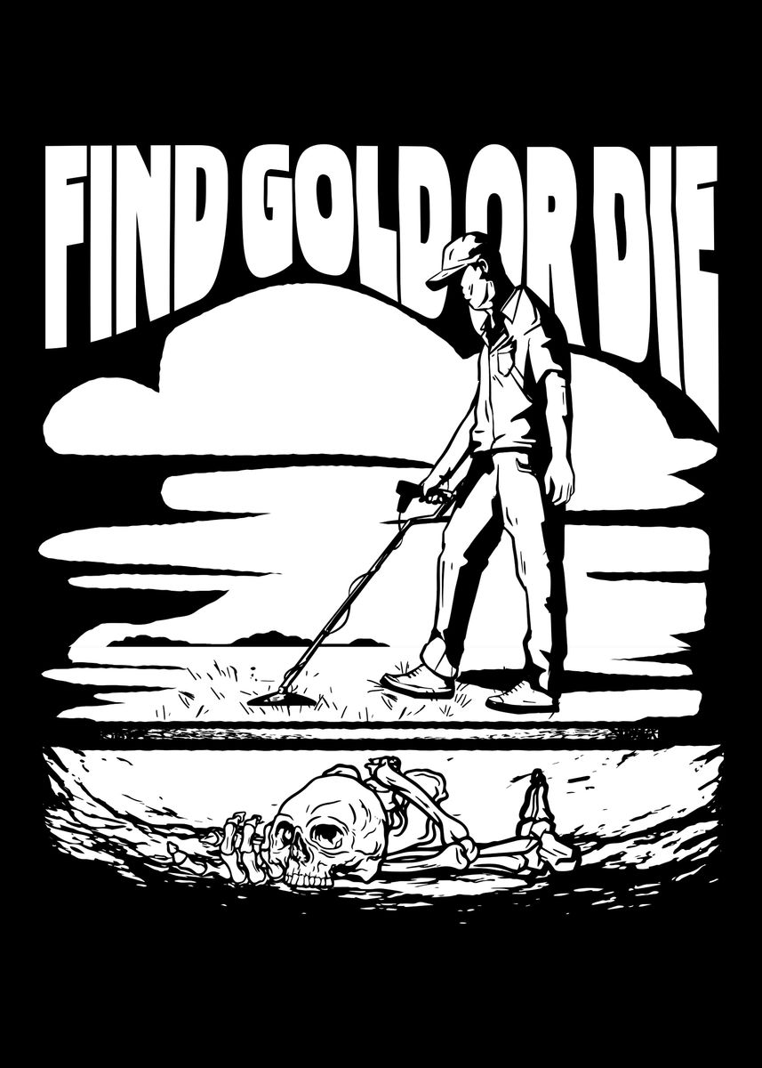 'Prospecting Prospector' Poster, picture, metal print, paint by ...