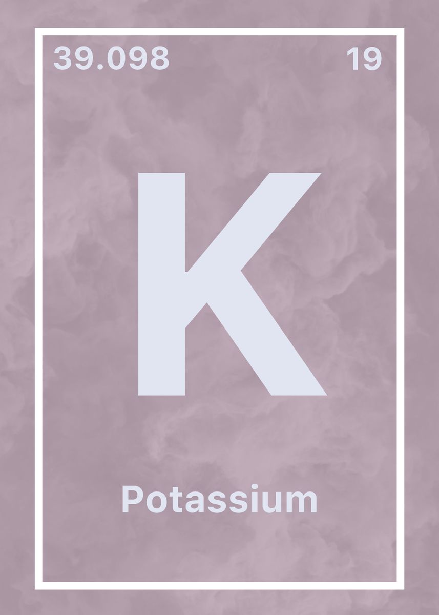 'Potassium Chemical Symbol ' Poster by Tim | Displate