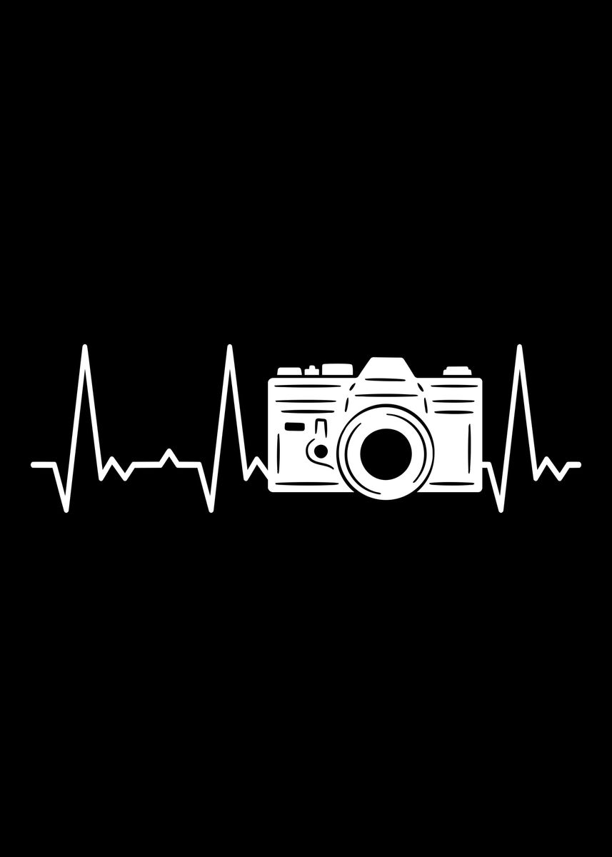 'Heartbeat Camera' Poster, picture, metal print, paint by royalsigns ...