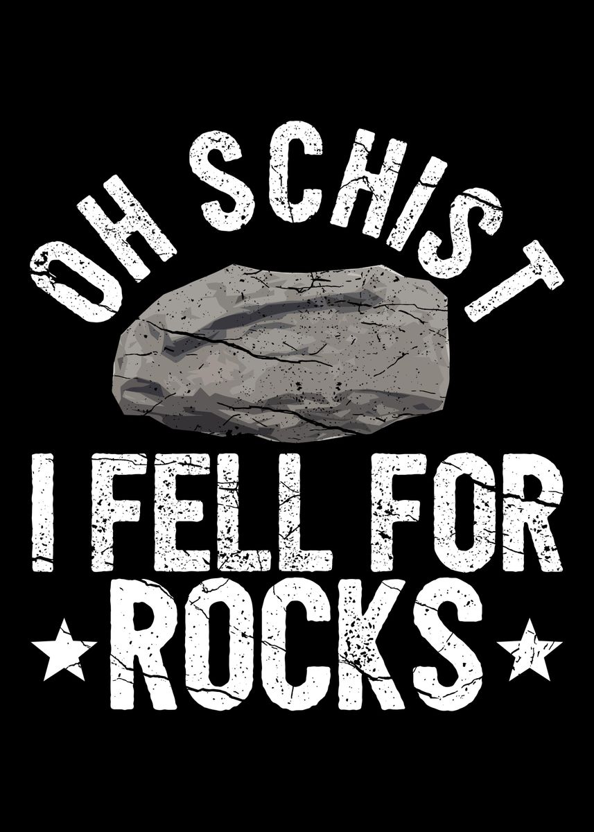 'Funny Rock Hunting' Poster, picture, metal print, paint by ...