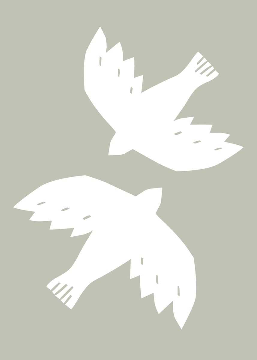 'Two Doves' Poster by Haus and Hues | Displate