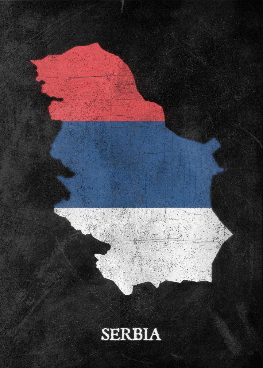 'Serbia' Poster, picture, metal print, paint by Moon Soul | Displate