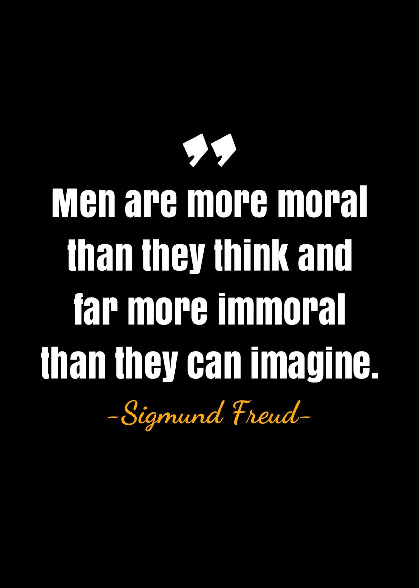 'Sigmund Freud quotes ' Poster, picture, metal print, paint by DIMS ...