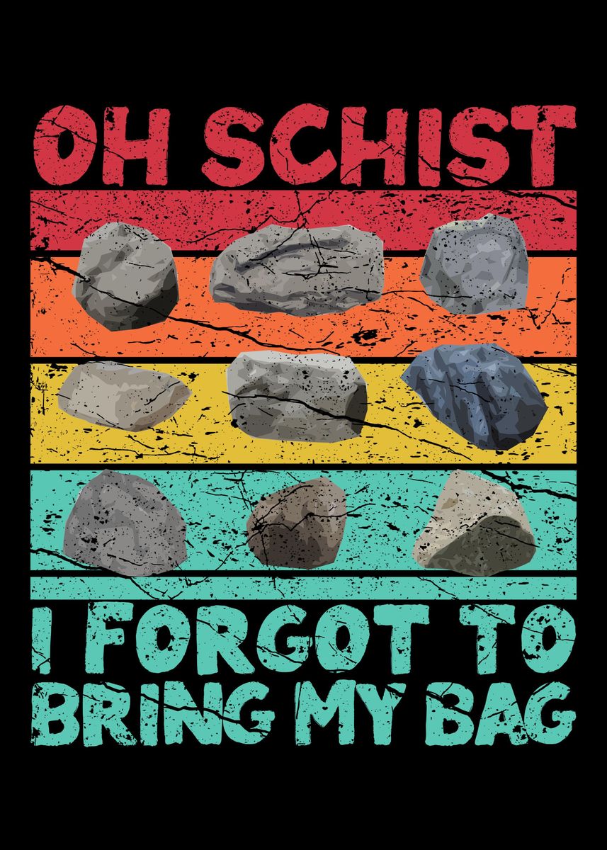 'Funny Rock Hunting' Poster, picture, metal print, paint by ...