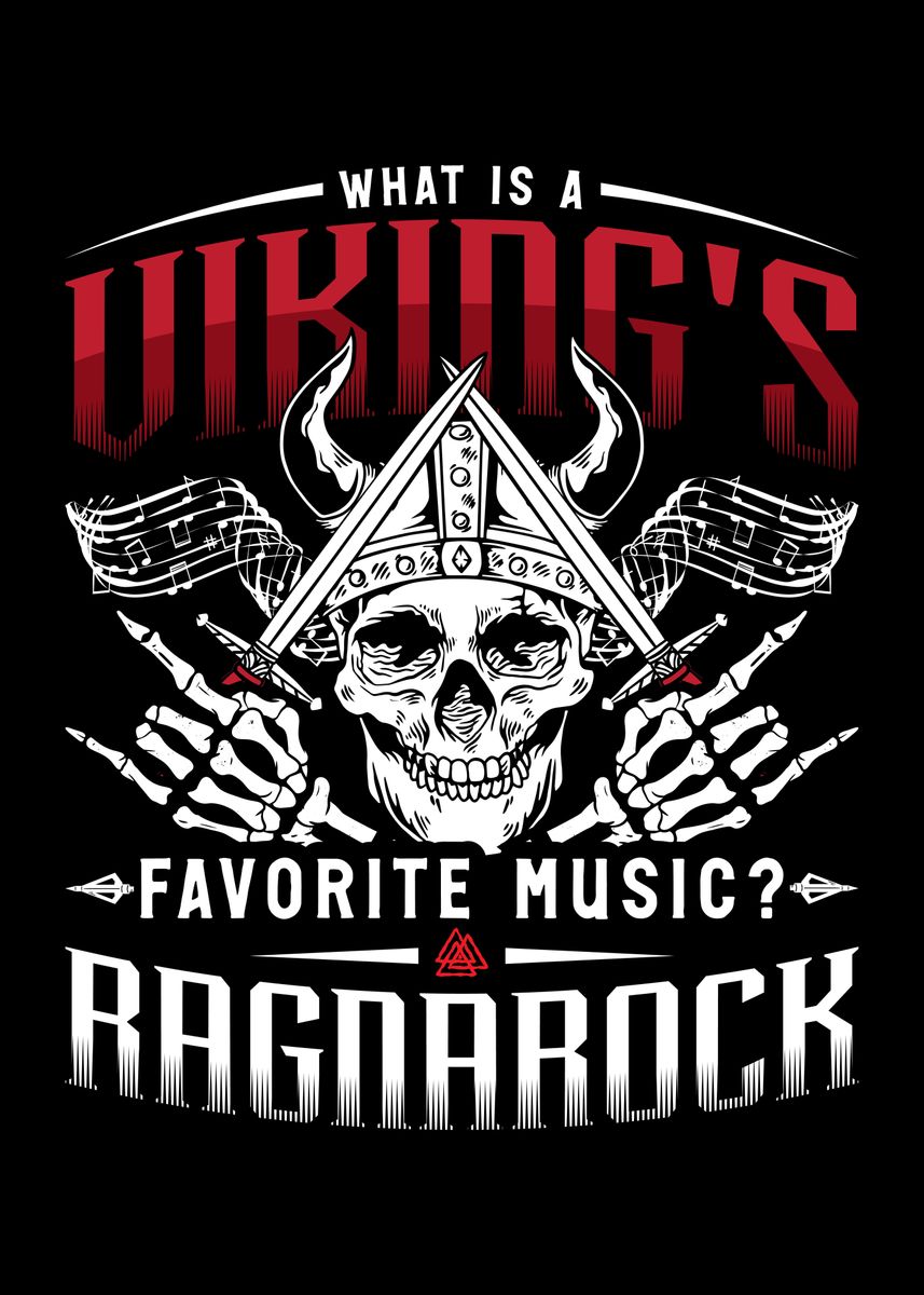 'Ragnarock' Poster, picture, metal print, paint by XUL Design | Displate