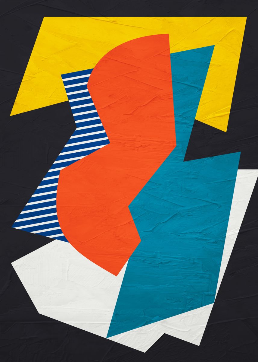 'GEOMETRIC ABSTRACT 437B' Poster by UillianRius | Displate