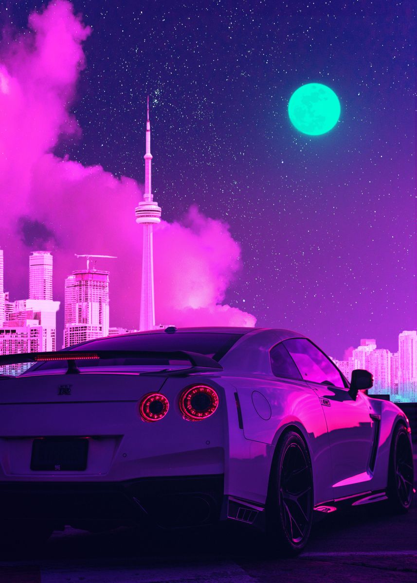 'Nissan GTR R35' Poster by Mild worlds | Displate