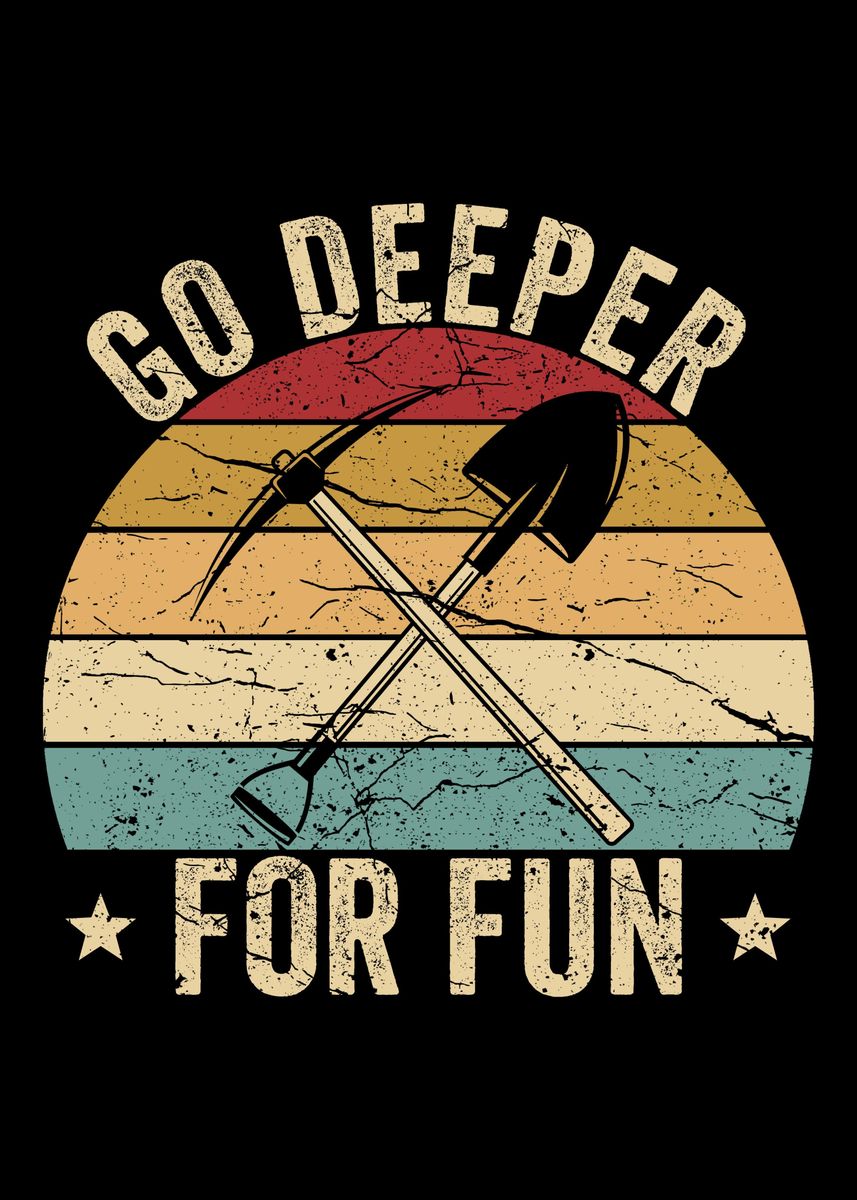 'Funny Rock Hunting' Poster, picture, metal print, paint by ...