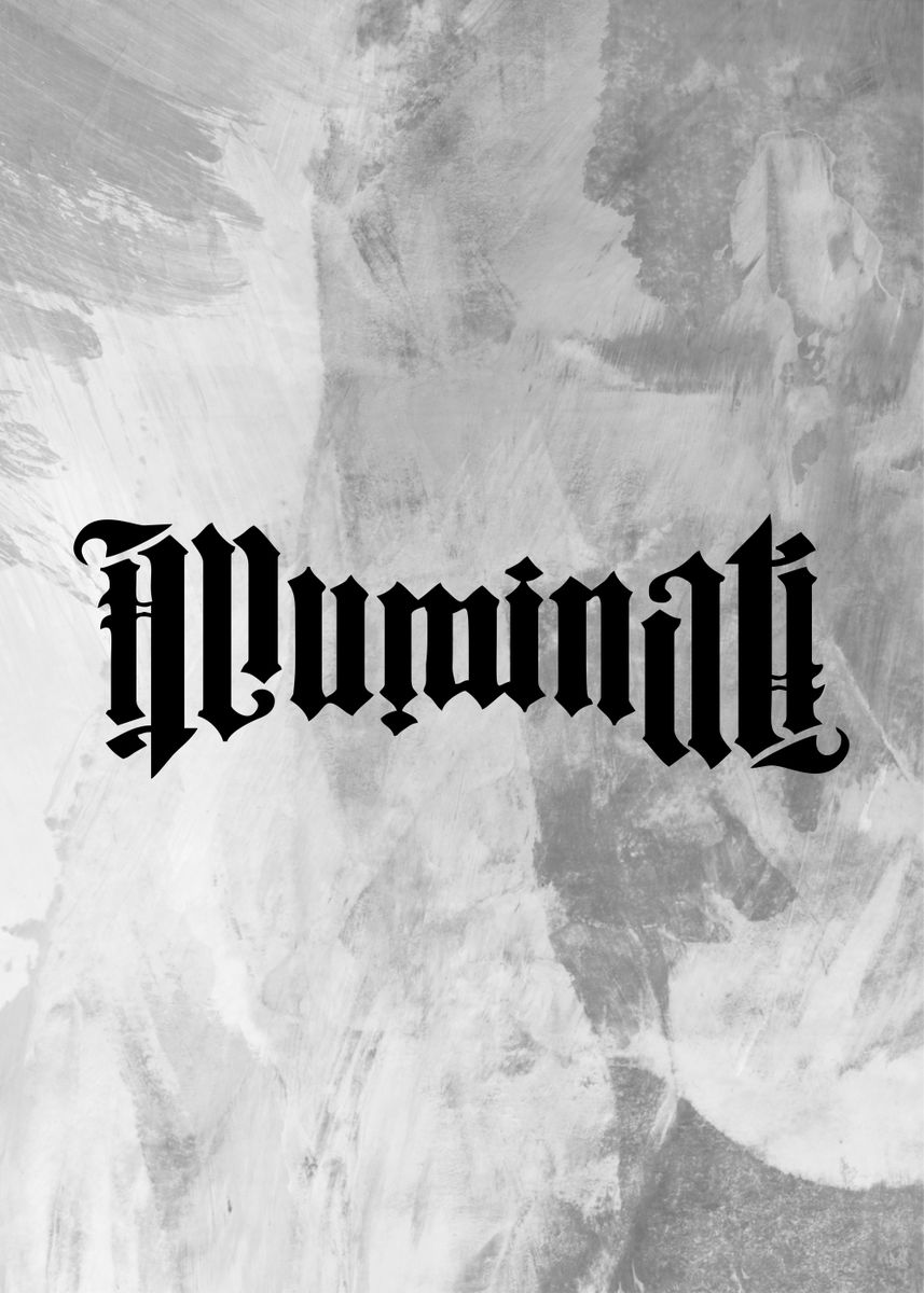 'ambigram' Poster by Bestselling Displate | Displate