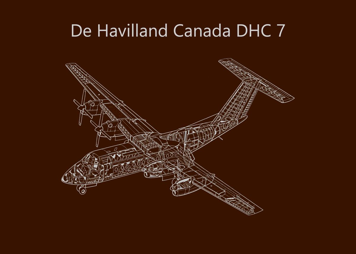 'De Havilland Canada DHC 7 ' Poster by Amazing Artist | Displate