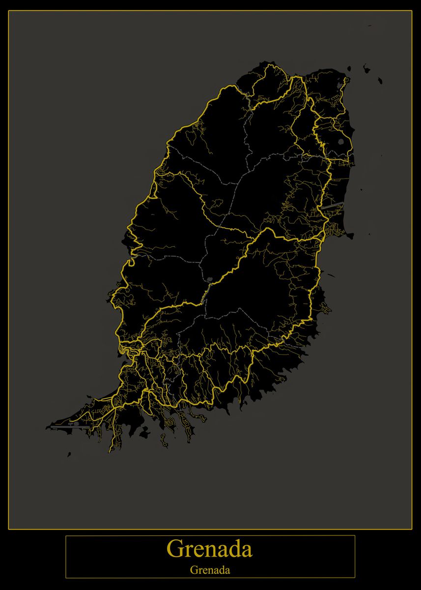 'Grenada Grenada' Poster, picture, metal print, paint by Zake Yonkou ...