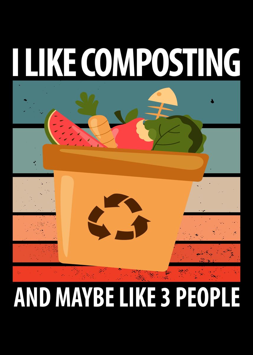 'Organic Farming Composting' Poster, picture, metal print, paint by ...