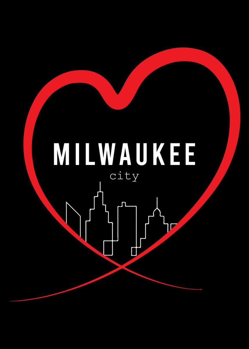 'Milwaukee' Poster, picture, metal print, paint by berry nguyen | Displate