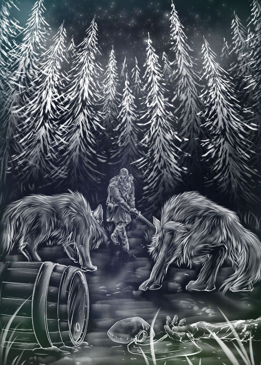 'Einarr the Hunter' Poster by Einarrs Journey | Displate